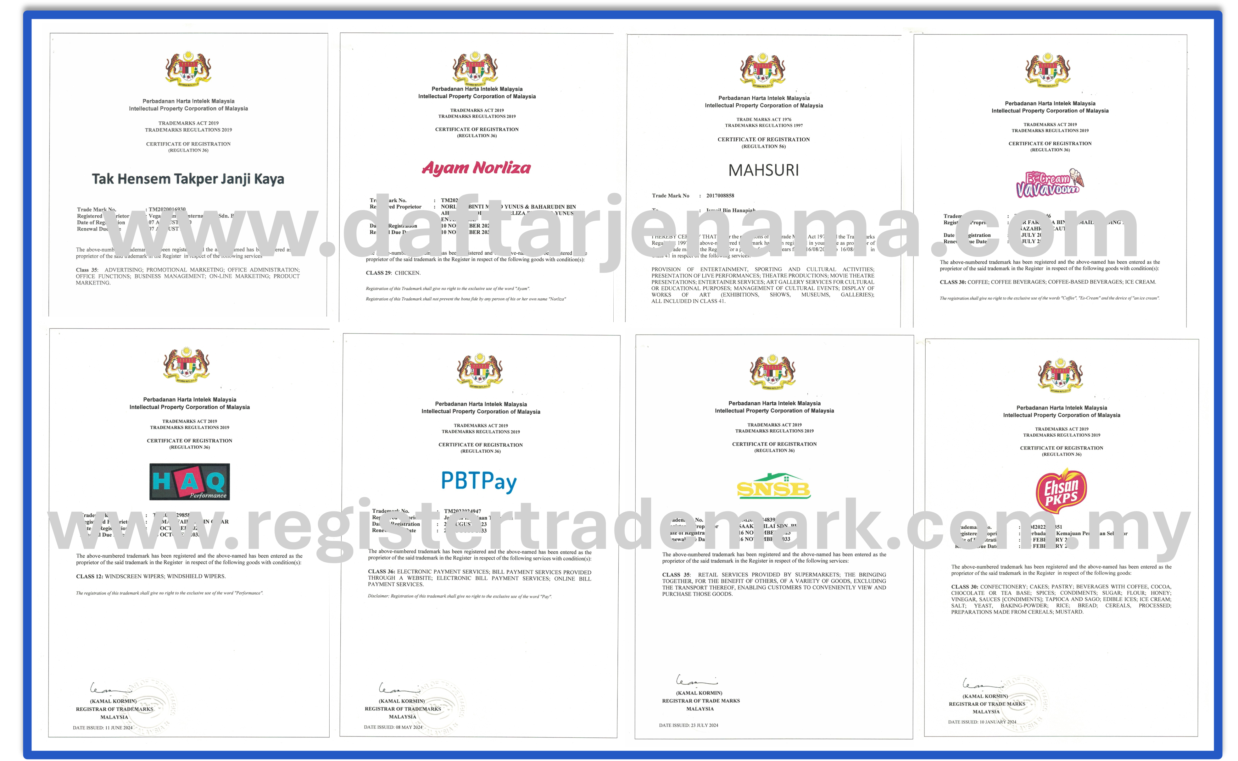 Pendaftaran Jenama Sebagai Cap Dagangan / Trademark - Daftar Jenama